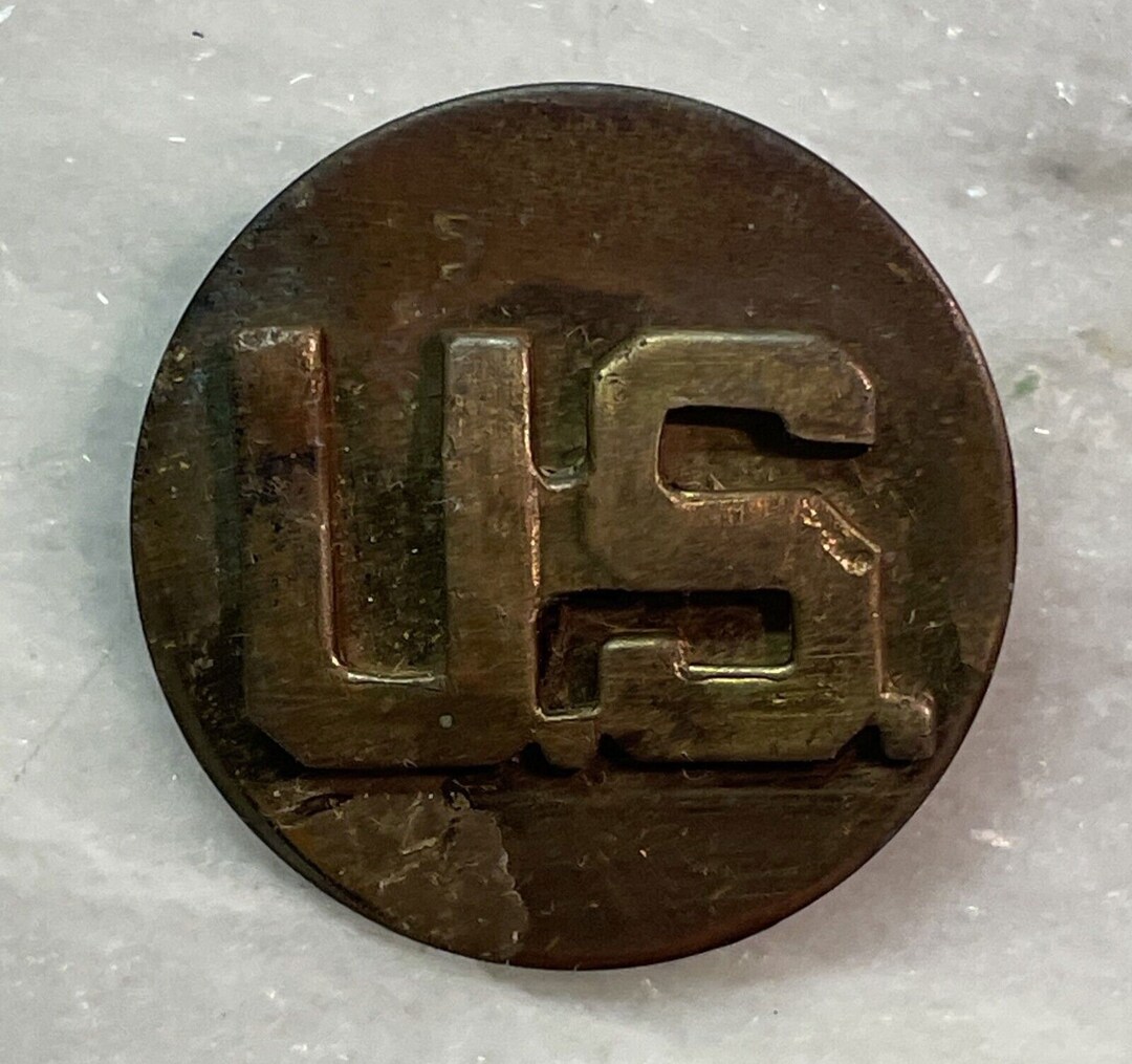 Vintage 1940S Wwii Us Army U.S. Lapel Pin Military Brass Decor 18 - Etsy