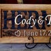 Rustic Finish Wedding Gift Family Name Sign Last Name Personalized ...