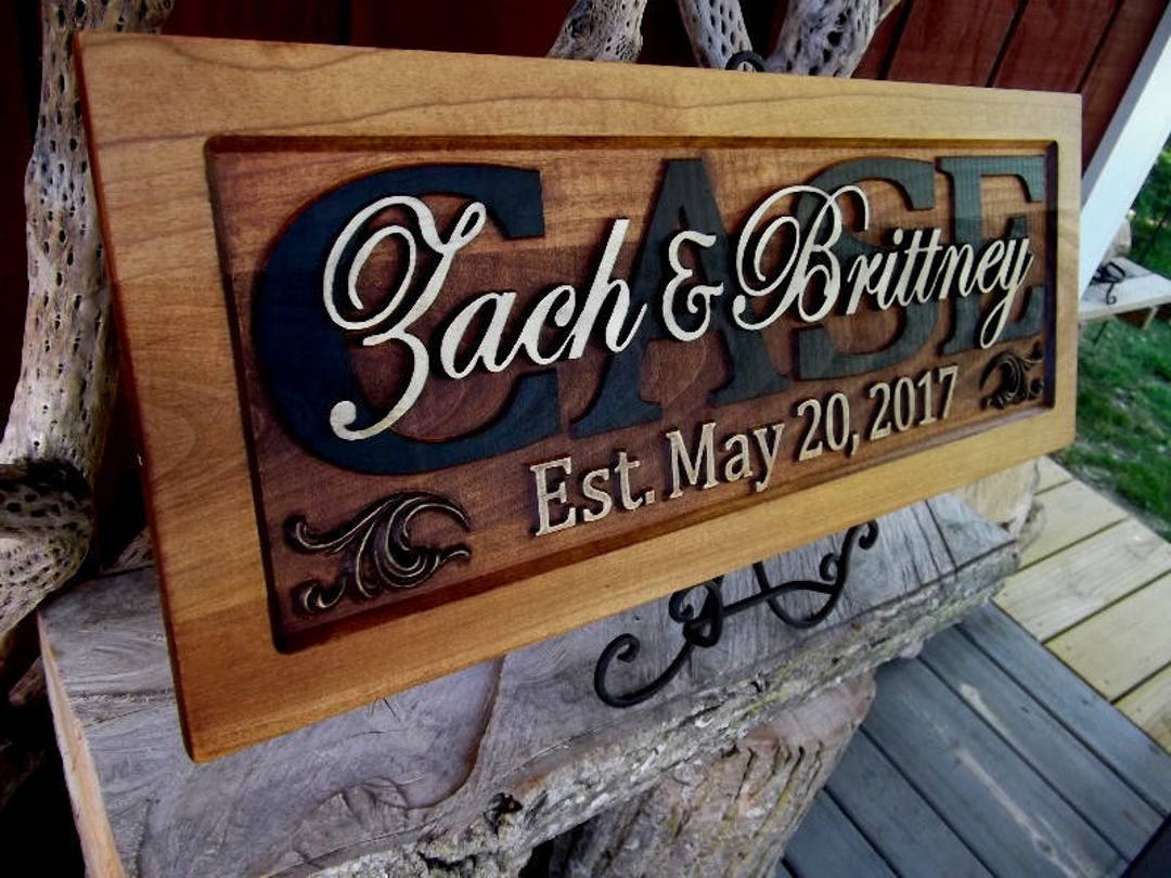 Rustic Finish Personalized Custom CARVED Wooden Plaque - Etsy
