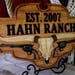 Western Plaque / Carved Wood / Rustic Finish / - Etsy