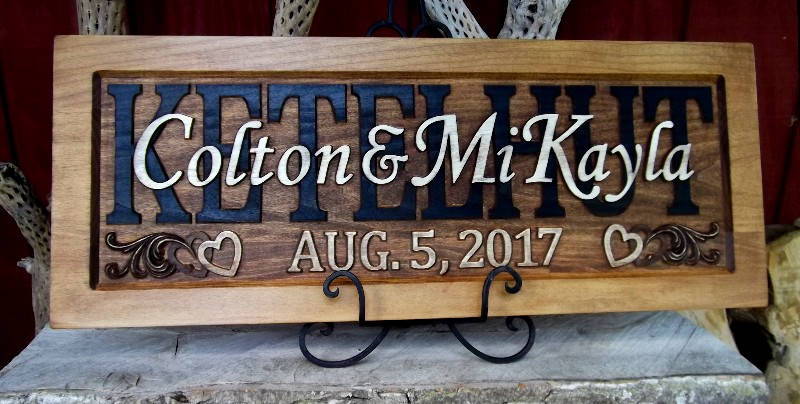 Rustic Finish Wedding Gift Family Name Sign Last Name Personalized ...