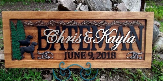 Rustic Anniversary Plaque