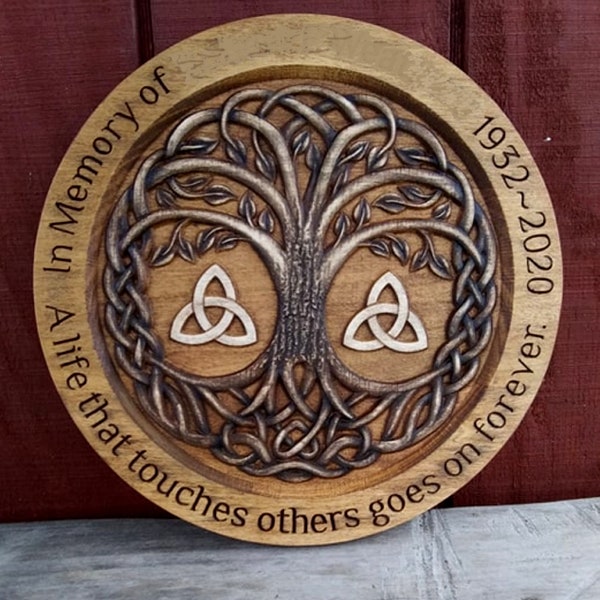 Celtic Tree of Life Plaque - Etsy