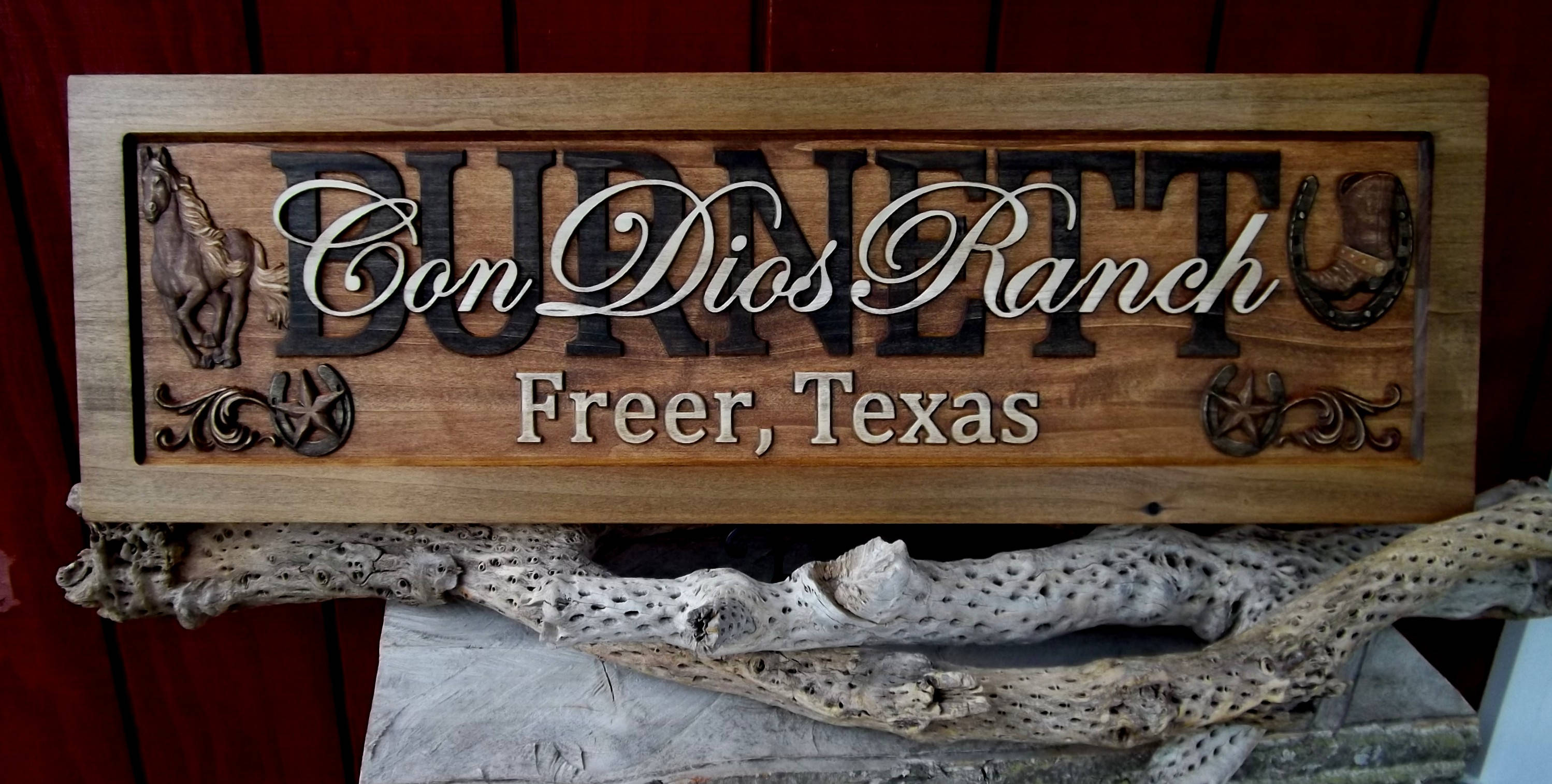 Ranch Plaque Rustic Finish