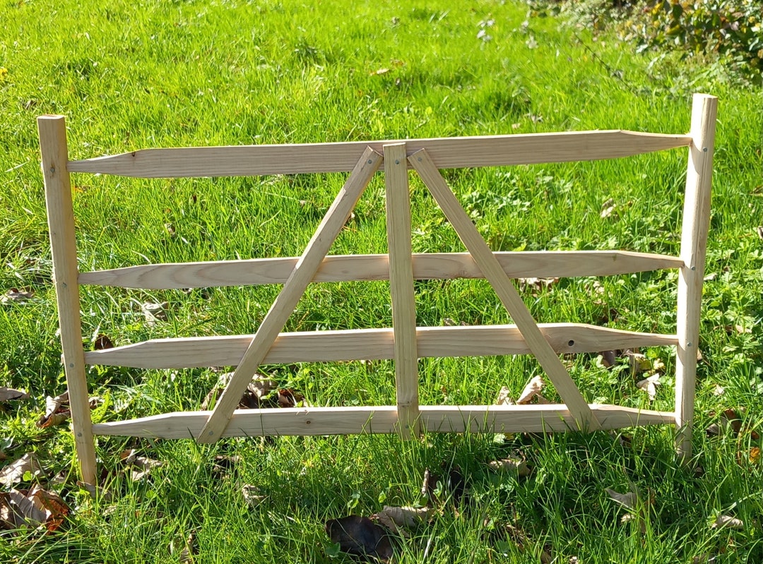 Medium Hand Shaved Sweet Chestnut Gate Hurdle Fence Border Edging - Etsy