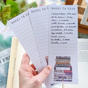 Books to Read Bookmark - PRINTABLE - Etsy