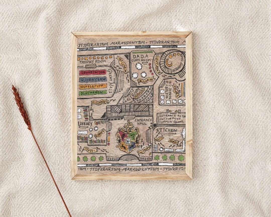 Magical Map DIGITAL DOWNLOAD Literary Art Print - Etsy