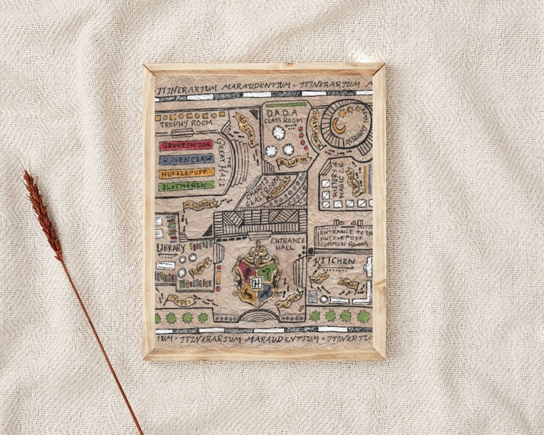 Magical Map DIGITAL DOWNLOAD Literary Art Print - Etsy