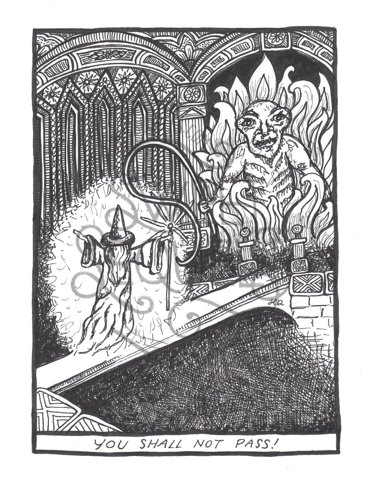 Epic Fantasy Battle on COLORING SHEET - Instant Download Printable ...
