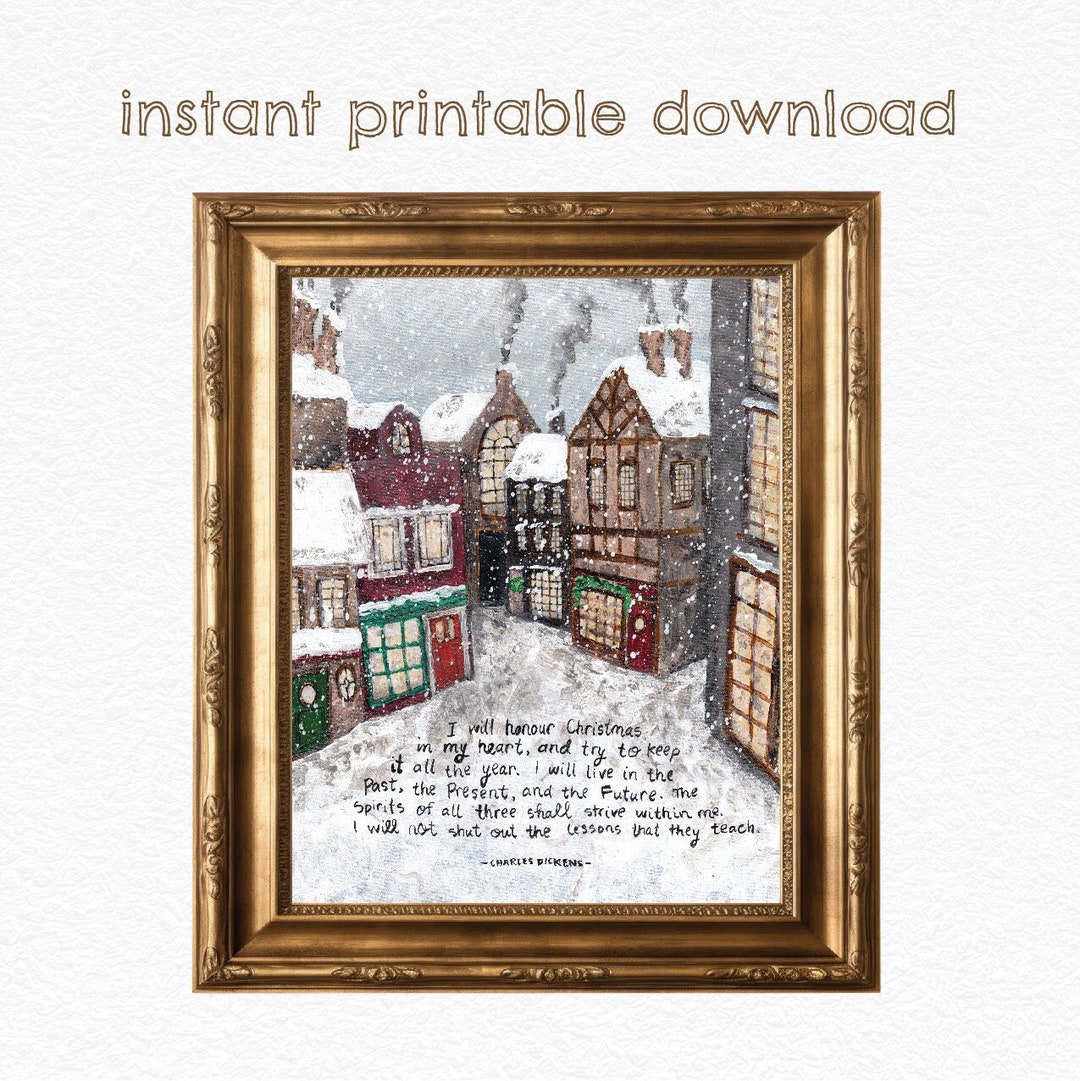 A Christmas Carol DIGITAL DOWNLOAD - Literary Art Print - Etsy