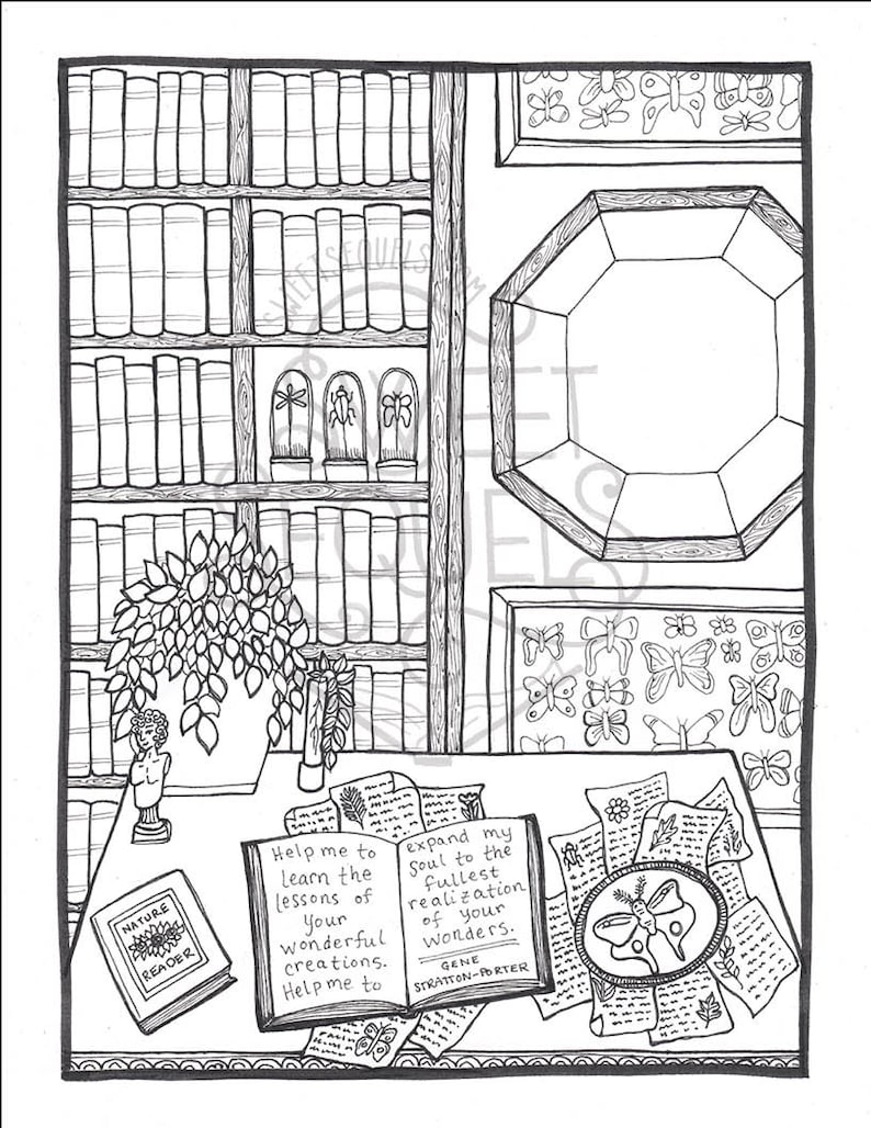 Every Book a Friend Coloring Book - Etsy