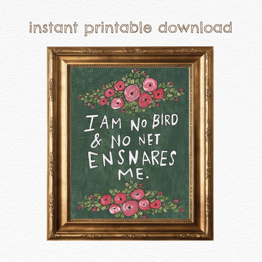 I Am No Bird - Jane Eyre - DIGITAL DOWNLOAD - Etsy
