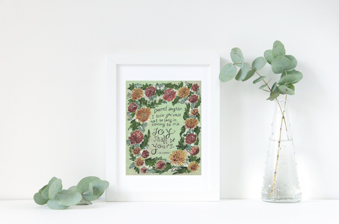 Dearest Daughter DIGITAL DOWNLOAD Literary Art Print - Etsy