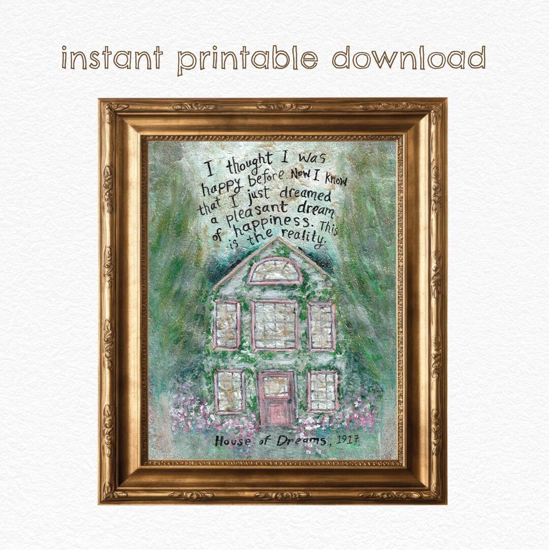 House of Dreams - Anne of Green Gables - DIGITAL DOWNLOAD - Etsy