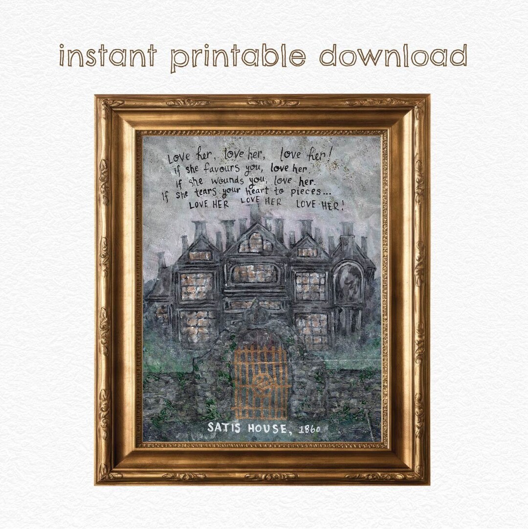 Satis House Print: Great Expectations Literary Art (digital Download ...