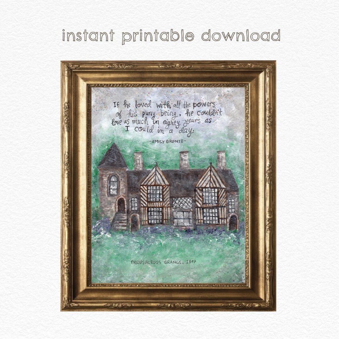 Thrushcross Grange - Wuthering Heights - DIGITAL DOWNLOAD - Etsy
