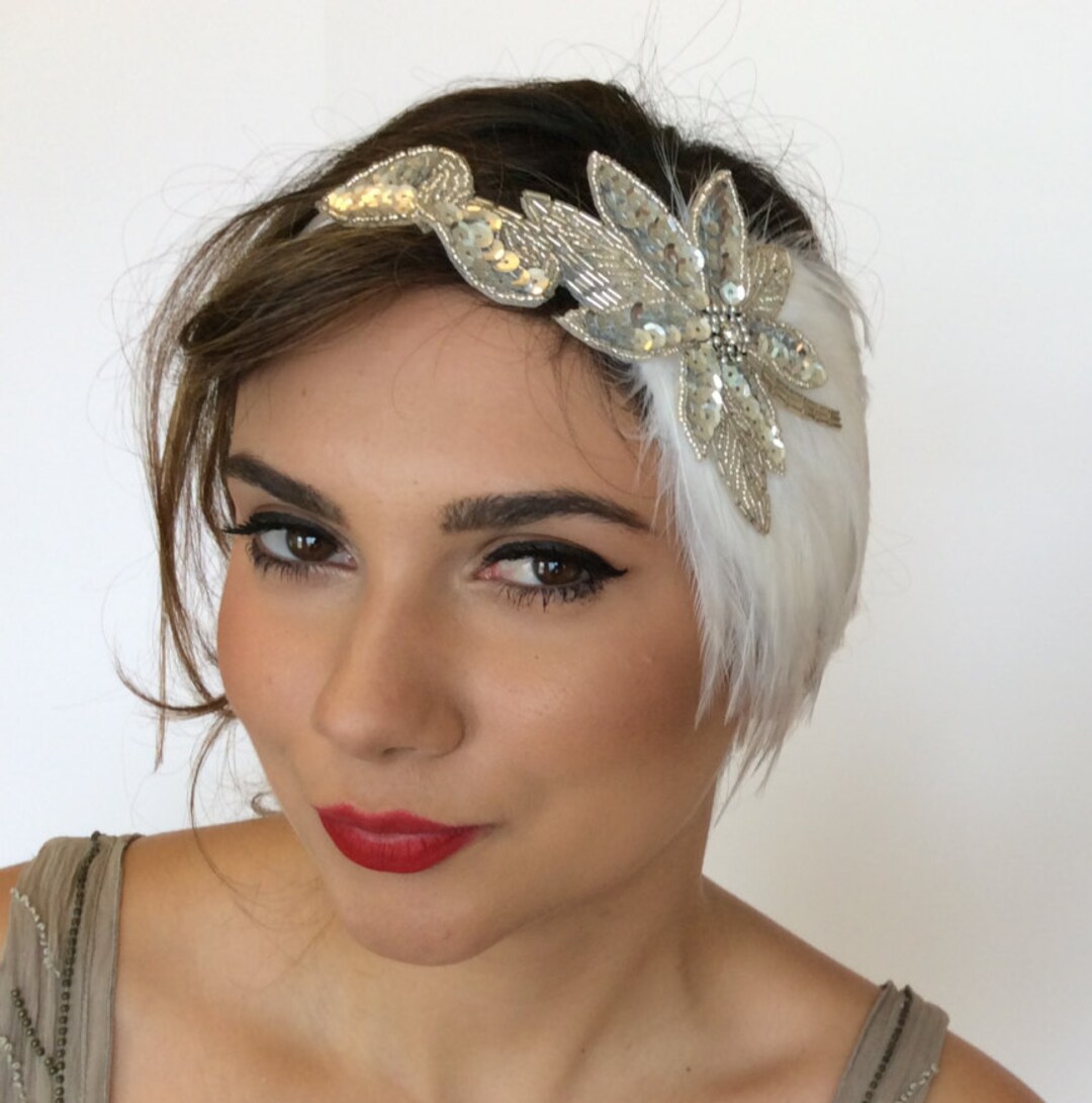 WHITE SWAN Lake Feather Headpiece, Costume, Odette Feather Headband ...