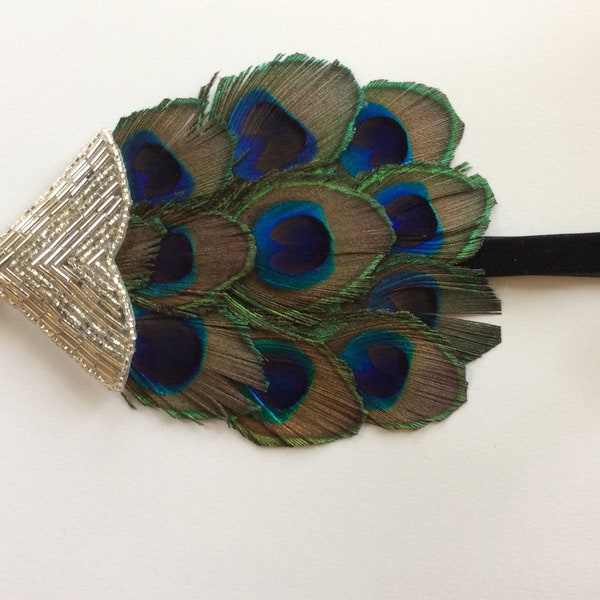 Peacock Headband - Etsy
