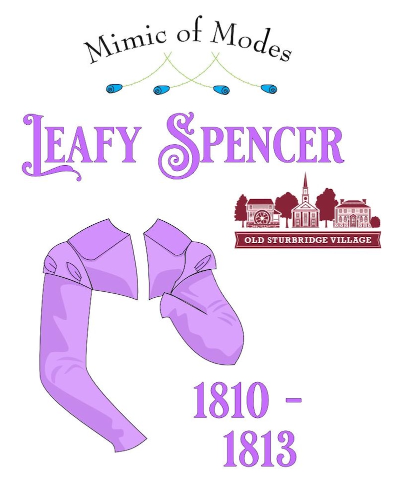 E-pattern: Leafy Spencer, 1810-1813 (sizes 40-50) - Etsy