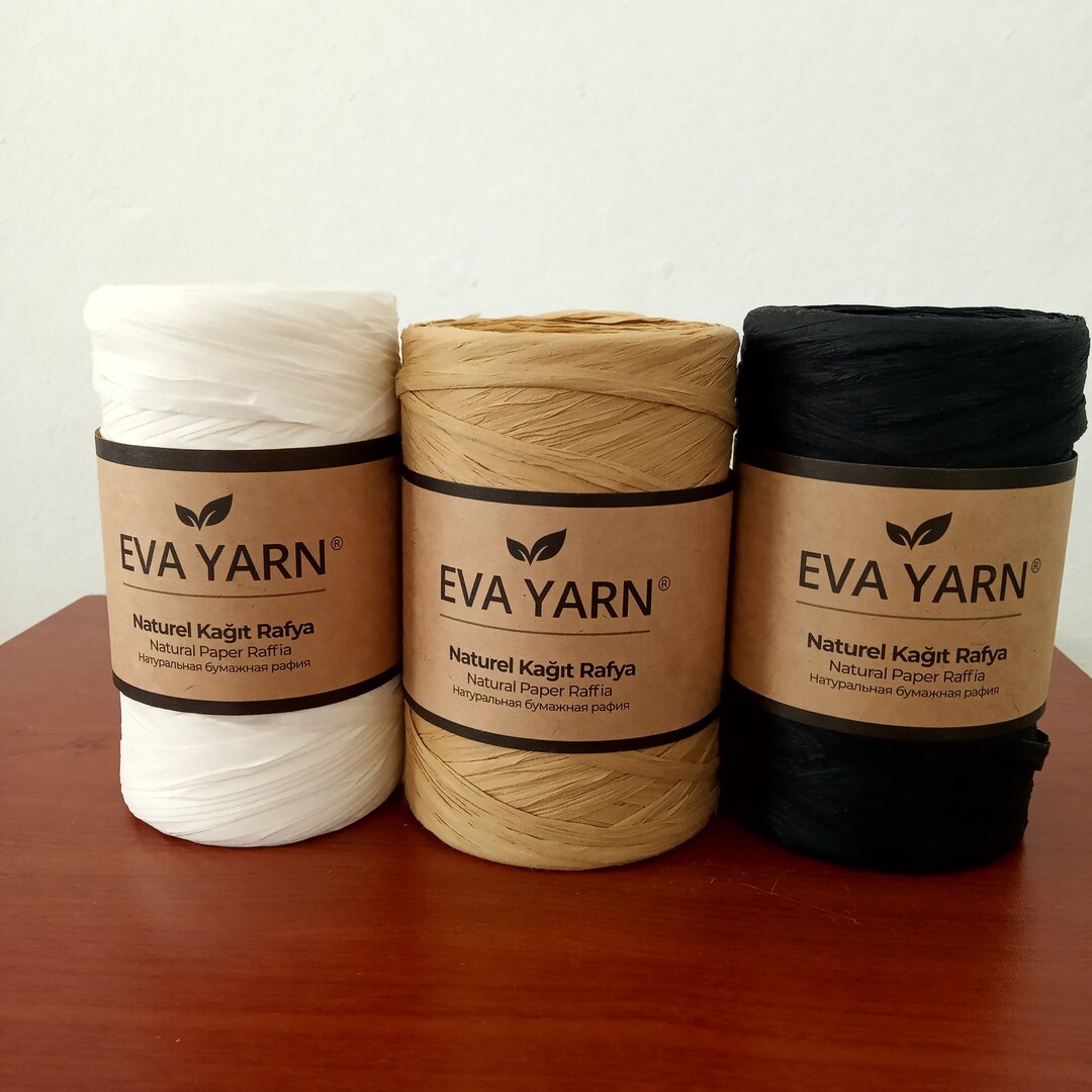 Natural Paper Raffia, Raffia Yarns - Etsy