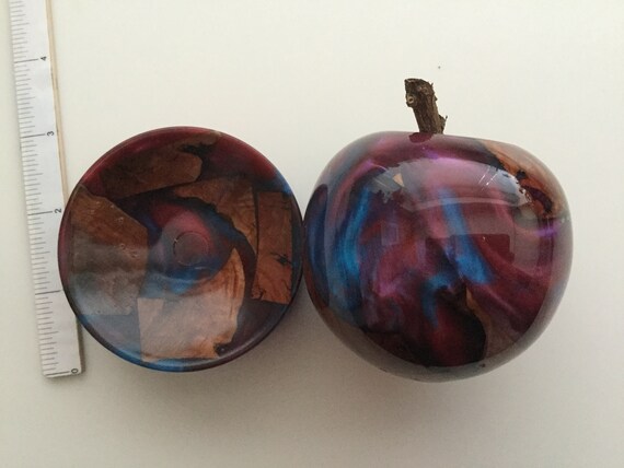 Fabulous...Hand Turned...Australian Salmon Gum Burr...Cast in | Etsy