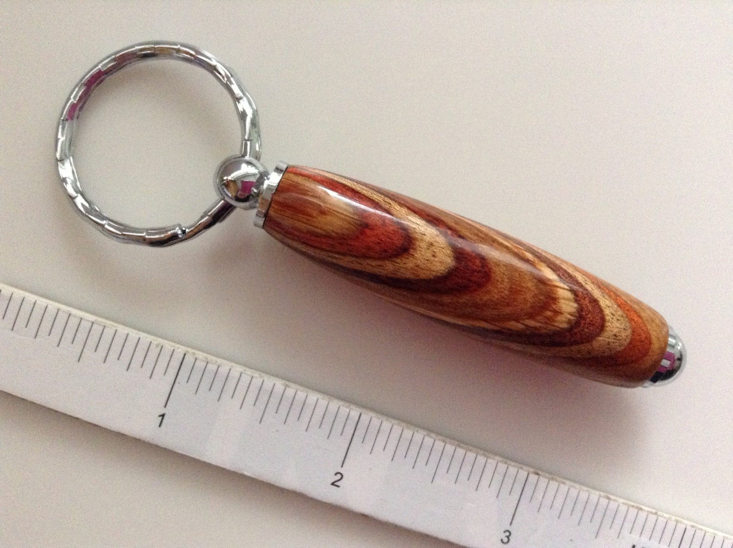 Hand Crafted Laminated HardWood Key Ring. | Etsy