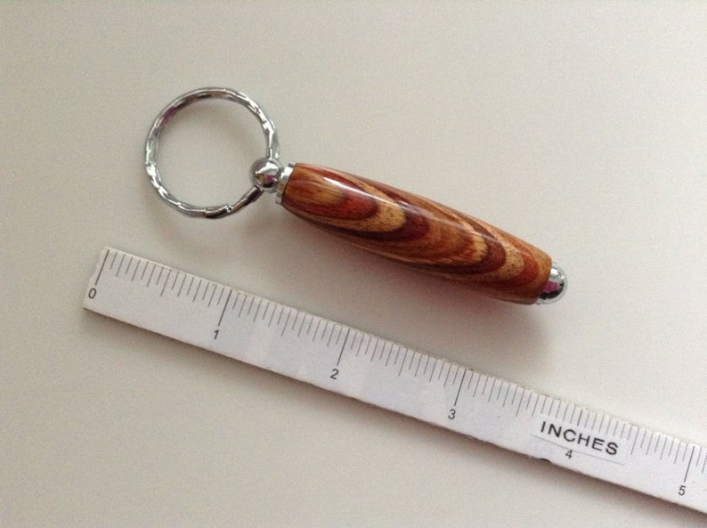 Hand Crafted Laminated Hardwood Key Ring. | Etsy