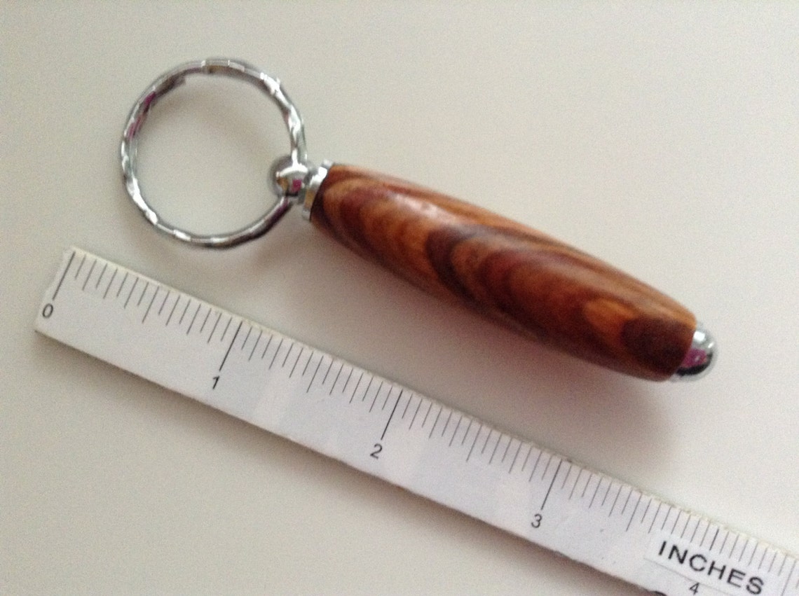 Hand Crafted Laminated Hardwood Key Ring. | Etsy