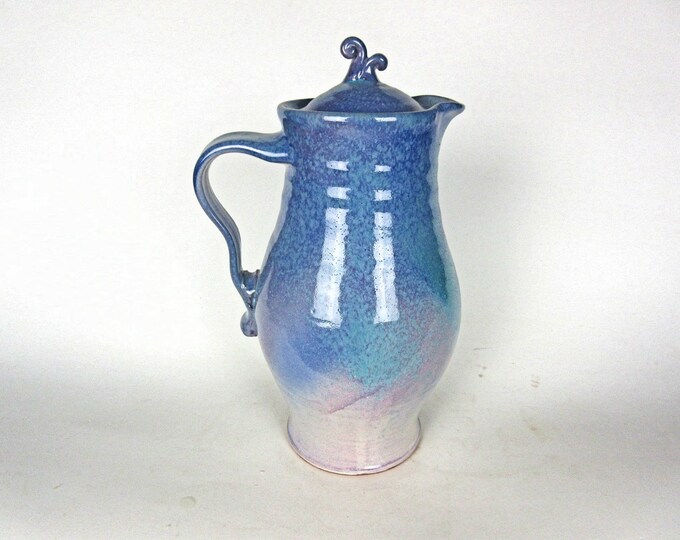 Large Ceramic Handmade Pitcher With Lid - Etsy