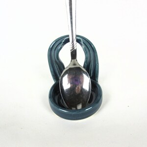 Ceramic Upright Spoon Rest, Handmade Pottery Standing Spoon Holder ...