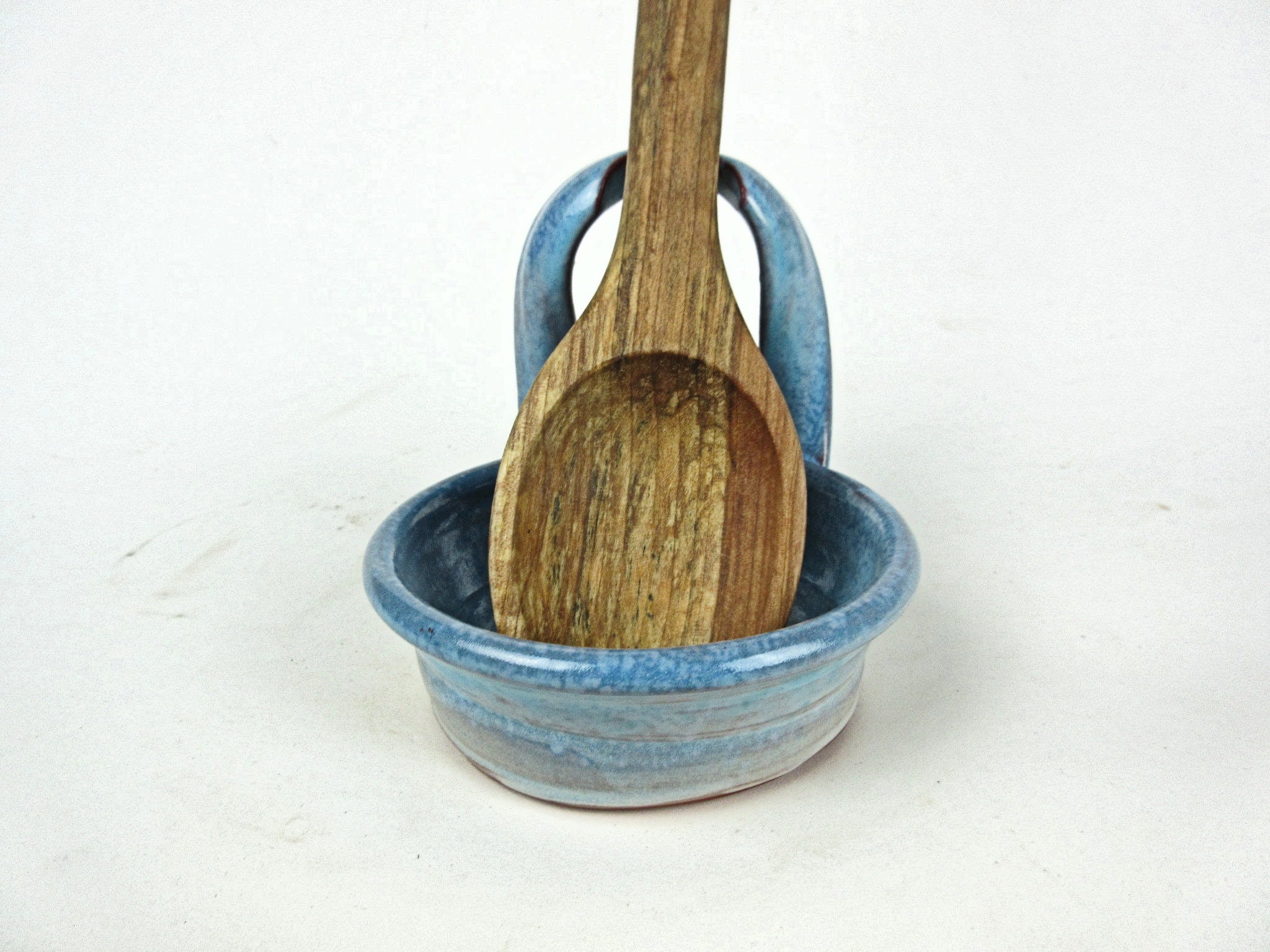 Custom Ceramic Standing Spoon Holder, Upright Handmade Pottery Vertical ...