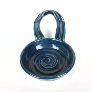 Ceramic Upright Spoon Rest, Handmade Pottery Standing Spoon Holder ...