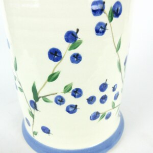 Canister Jars With Handpainted Blueberry Design, Blue and White Jars ...
