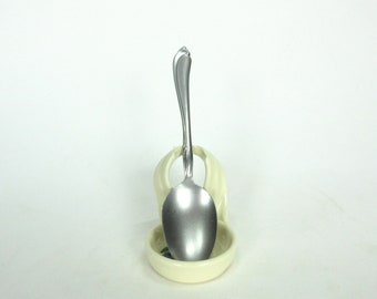 Ceramic Upright Spoon Rest, Handmade Pottery Standing Spoon Holder ...