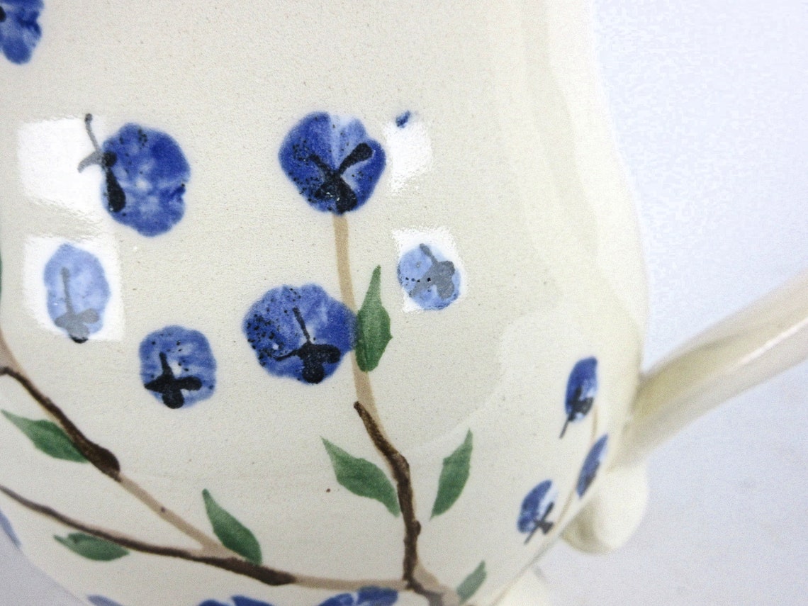 Blueberry Pottery Mug Ceramic Mug Coffee Mug Coffee Cup | Etsy