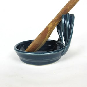 Ceramic Upright Spoon Rest, Handmade Pottery Standing Spoon Holder ...