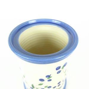 Canister Jars With Handpainted Blueberry Design, Blue and White Jars ...