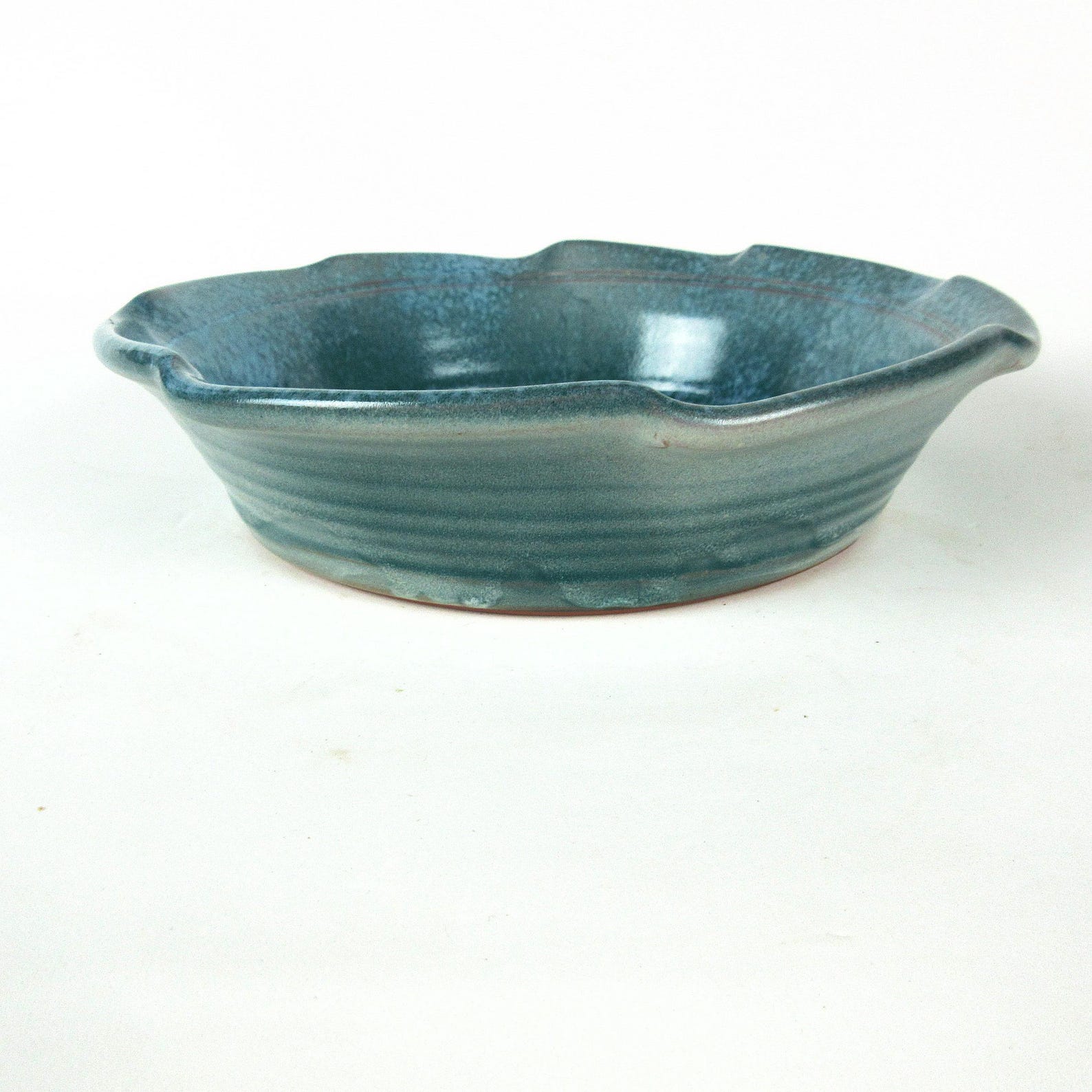 Made to Order Handmade Pottery Pie Plate, 9.5 in X 2 In, Clay Ceramic ...