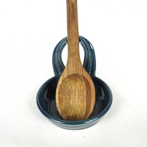 Ceramic Upright Spoon Rest, Handmade Pottery Standing Spoon Holder ...