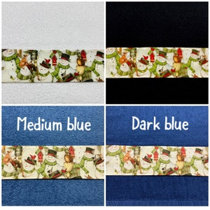 Snowmen Hand Towel Set - Etsy