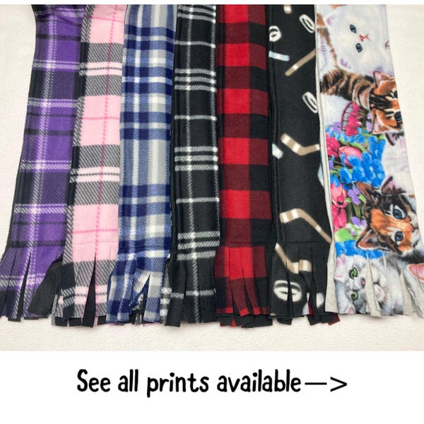 Fleece Scarf - Etsy