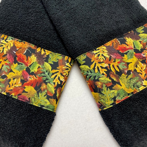 Fall Leaves Towel - Etsy