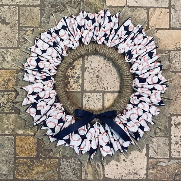 Baseball Wreath - Etsy