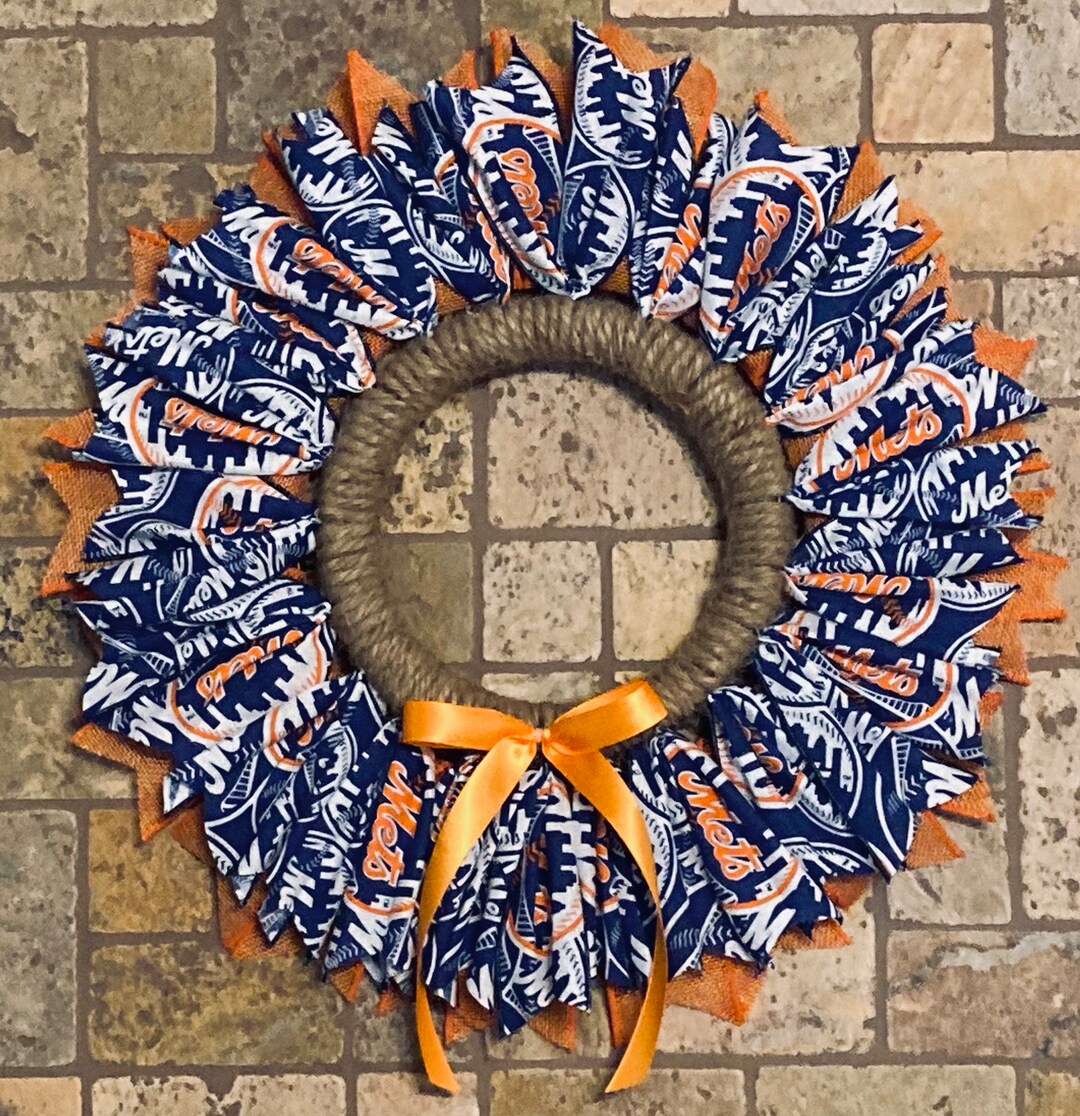 Mets, Wreath/ 15 Wreath/ Game Day Decor/man Cave Wreath/rope Wreath ...