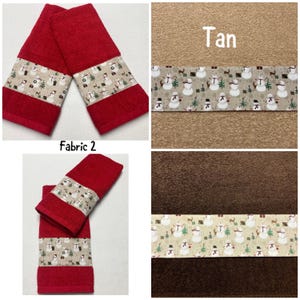 Snowmen Hand Towel Set - Etsy