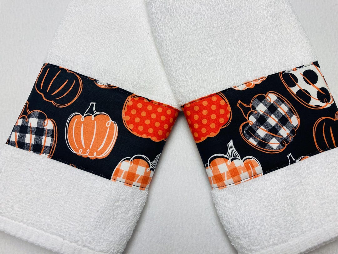 Fall Hand Towels/fall Bath Towels/fall Combo/autumn Towels/halloween ...