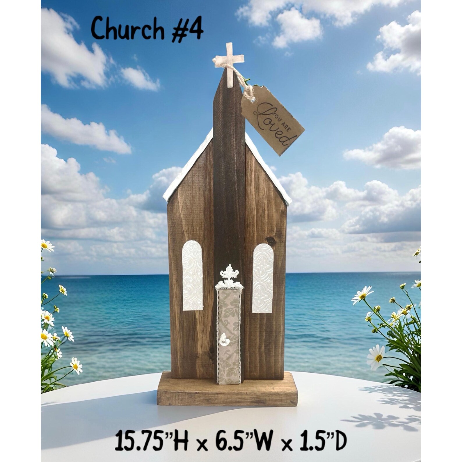 Handmade Rustic Wooden Church Decor: Freestanding Shabby Chic Style - Etsy
