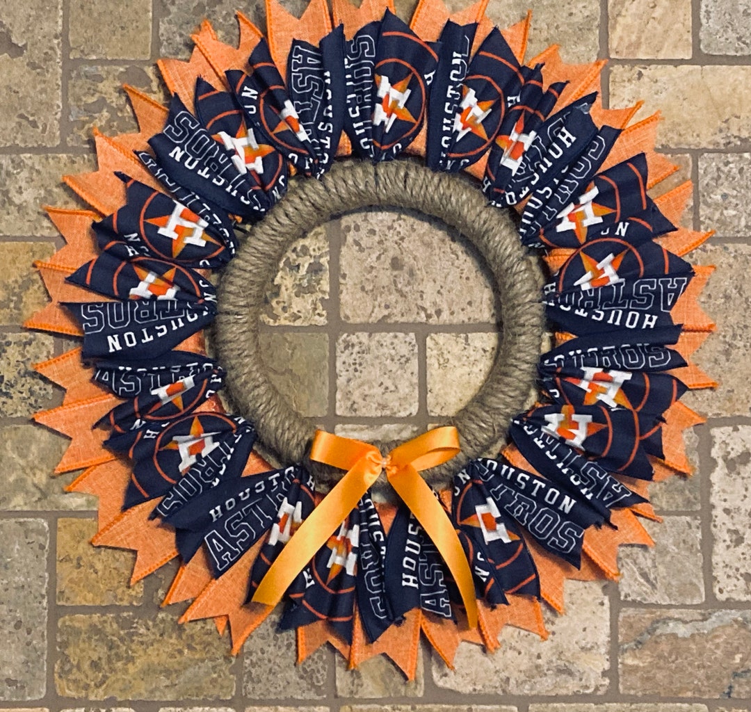 Astros, Medium Size 15 Wreath//game Day Decor/baseball Wreath/baseball ...