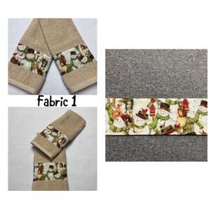 Snowmen Hand Towel Set - Etsy