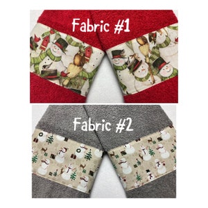 Snowmen Hand Towel Set - Etsy